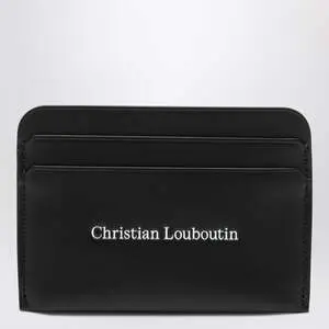 CHRISTIAN LOUBOUTIN Christian Louboutin Black Leather Card Holder Men Black