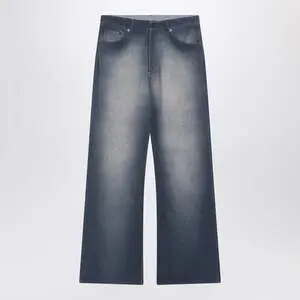 Acne Studios Grey Melange Cotton Fleece Trousers - Gray