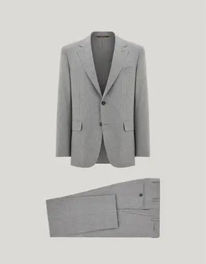 Canali Light Gray Cashmere Regular-fit Travel Suit