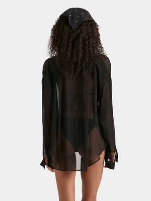 Hunza G Oversized Shirt Sheer