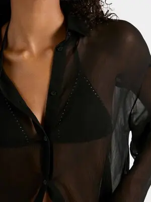 Hunza G Oversized Shirt Sheer