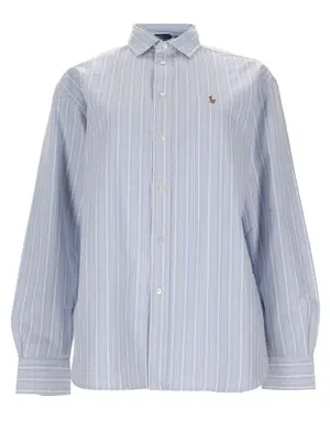 Polo Ralph Lauren Camicia Con Logo - Azure