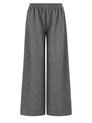 Fabiana Filippi Pantalone Ampio In Lana - Grey