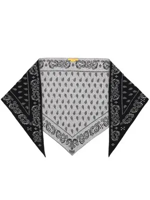 Guest In Residence Sciarpa "the Wild Rag" Con Motivo Paisley - Black