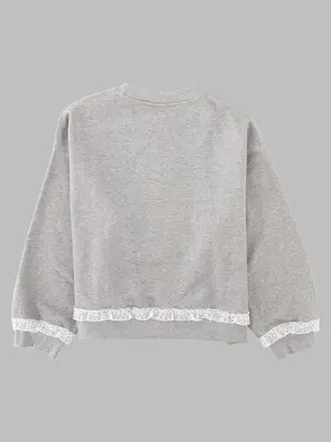 GANNI Felpa "isoli" Con Patch Logo
