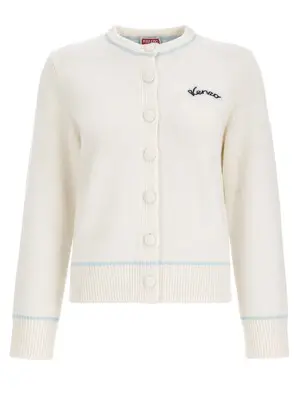 Kenzo Cardigan "varsity - White