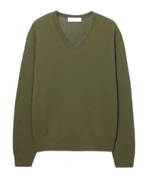 DUNST V-neck Sweater - Green