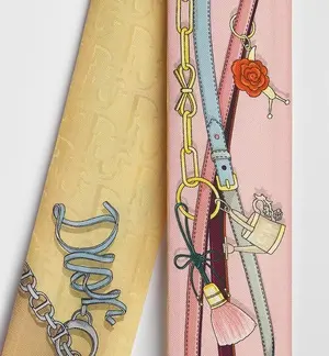 Dior Saddle Charms Mitzah Scarf