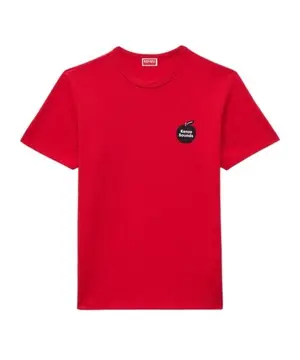 Kenzo Sounds' Slim T-shirt In Cotton - Cherry