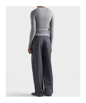 Prada Ribbed Cashmere Cardigan