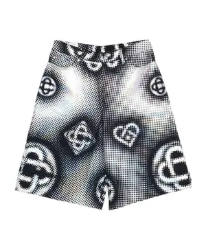 Casablanca Printed Wide-leg Shorts - Black