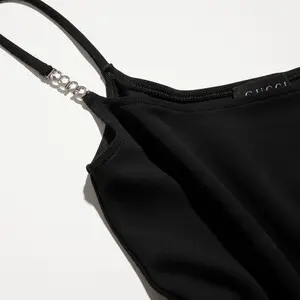 Gucci Viscose Crêpe Jersey Top - Black