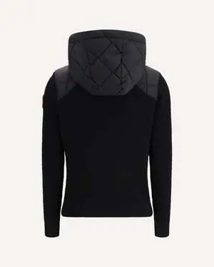 Canada Goose Hybridge Quilted Knit Hooded Down Jacket