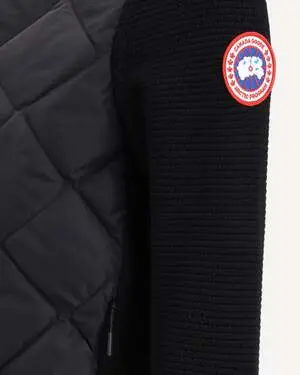 Canada Goose Hybridge Quilted Knit Hooded Down Jacket