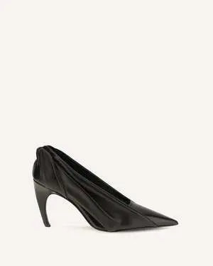 Khaite Eve Leather Pumps - Black