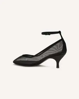 Alaïa Nude Mesh Pumps - Black