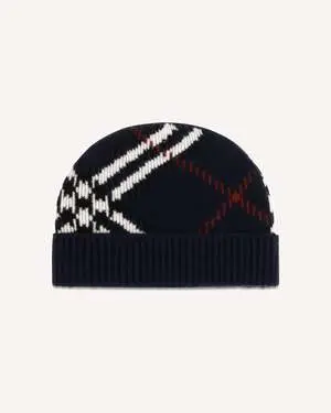 Burberry Check Cashmere-blend Beanie