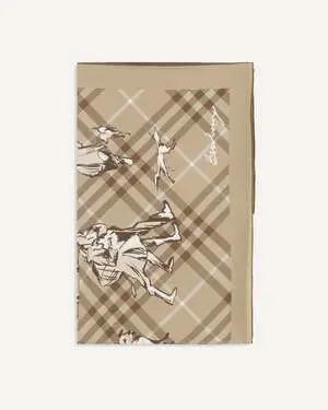 Burberry Check Silk Twill Scarf