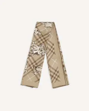 Burberry Check Silk Twill Scarf