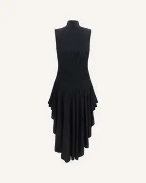 Alaïa 3d Sculpted Knit Pointed Dress