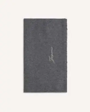 Jacquemus Tailleur Wool Scarf - Grey