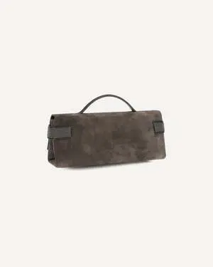 Brunello Cucinelli Essence Suede Top-handle Bag