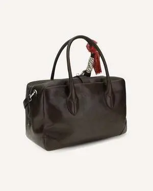 GOLDEN GOOSE Vita Medium Leather Travel Bag