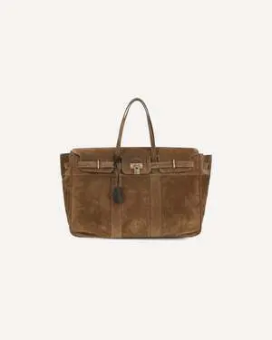 Brunello Cucinelli Explorer Suede Travel Bag