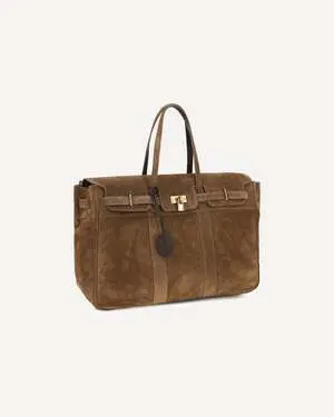 Brunello Cucinelli Explorer Suede Travel Bag