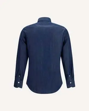 FINAMORE 1925 Giza 45 Denim Shirt