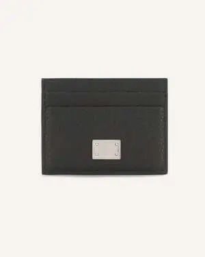 Dolce & Gabbana Logo-plate Leather Card Holder