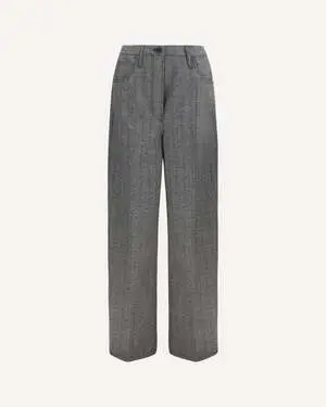 Prada Mouliné Wool Pants - Grey