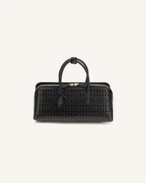 Alaïa Small Delta Nabuk Handbag