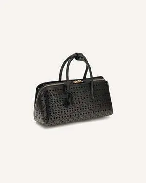 Alaïa Small Delta Nabuk Handbag