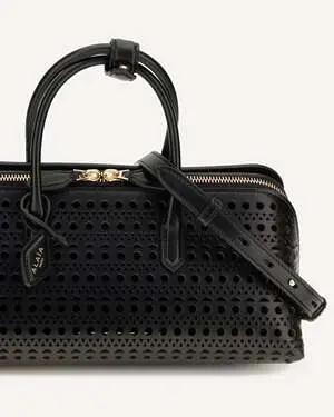 Alaïa Small Delta Nabuk Handbag