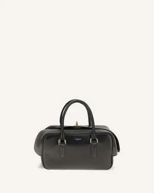 Balenciaga Small Le 7 Bowling Handbag - Black