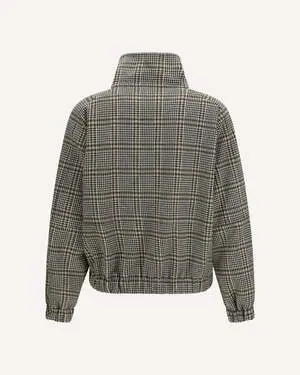 Fabiana Filippi Check Jersey Bomber Jacket