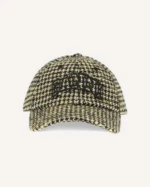 GANNI Woollen Check Cap