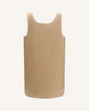 Miu Miu Waxed Double Wool Dress - Beige