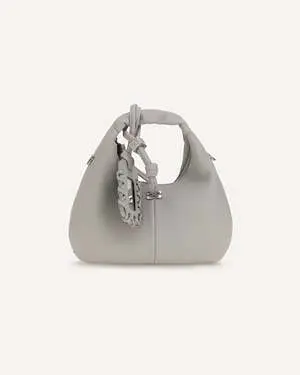 GANNI Mini Hobo Crossbody Bag - Grey
