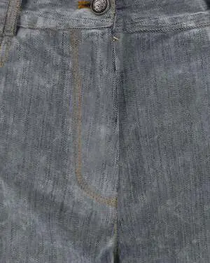 FORTE_FORTE Wde Leg Jeans N Flocked Denm - Grey