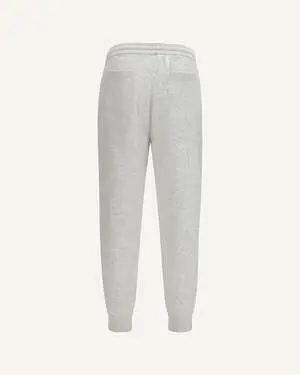 Brunello Cucinelli Double-knit Cahmere Pant With Crête And Zip At The Hem - Grey
