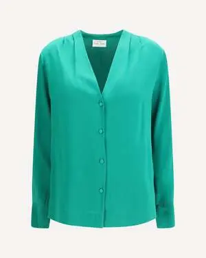 FORTE_FORTE Silk Satin Shirt
