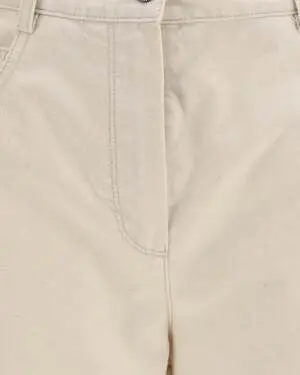 FORTE_FORTE Wde Leg Jeans N Flocked Denm