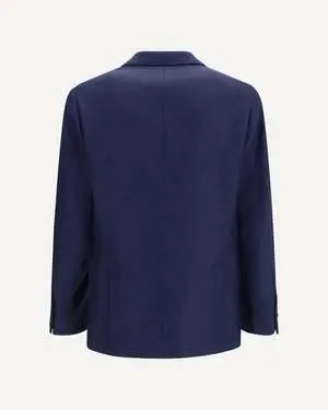 Brunello Cucinelli Single Breasted Wool Blazer