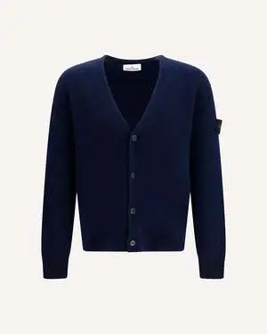 Stone Island Alpaca And Wool-blend V-neck Cardigan