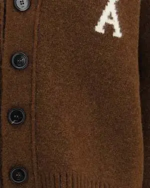 AMI Paris De Coeur Cardigan In Alpaca