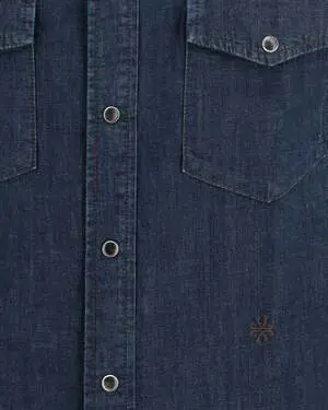 JACOB COHЁN R2 Western Cotton-deni Shirt Ale