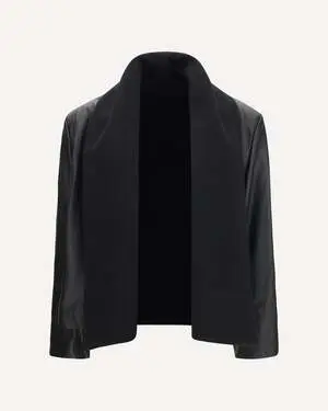 TOTEME Scarf Leather Jacket - Black