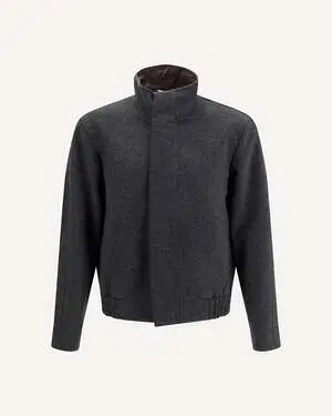 LARDINI Wool Bomber Jacket